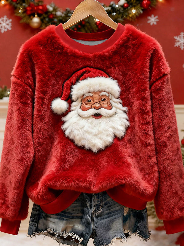 Kvindernes julemand Print Casual Toppe – modetilalle